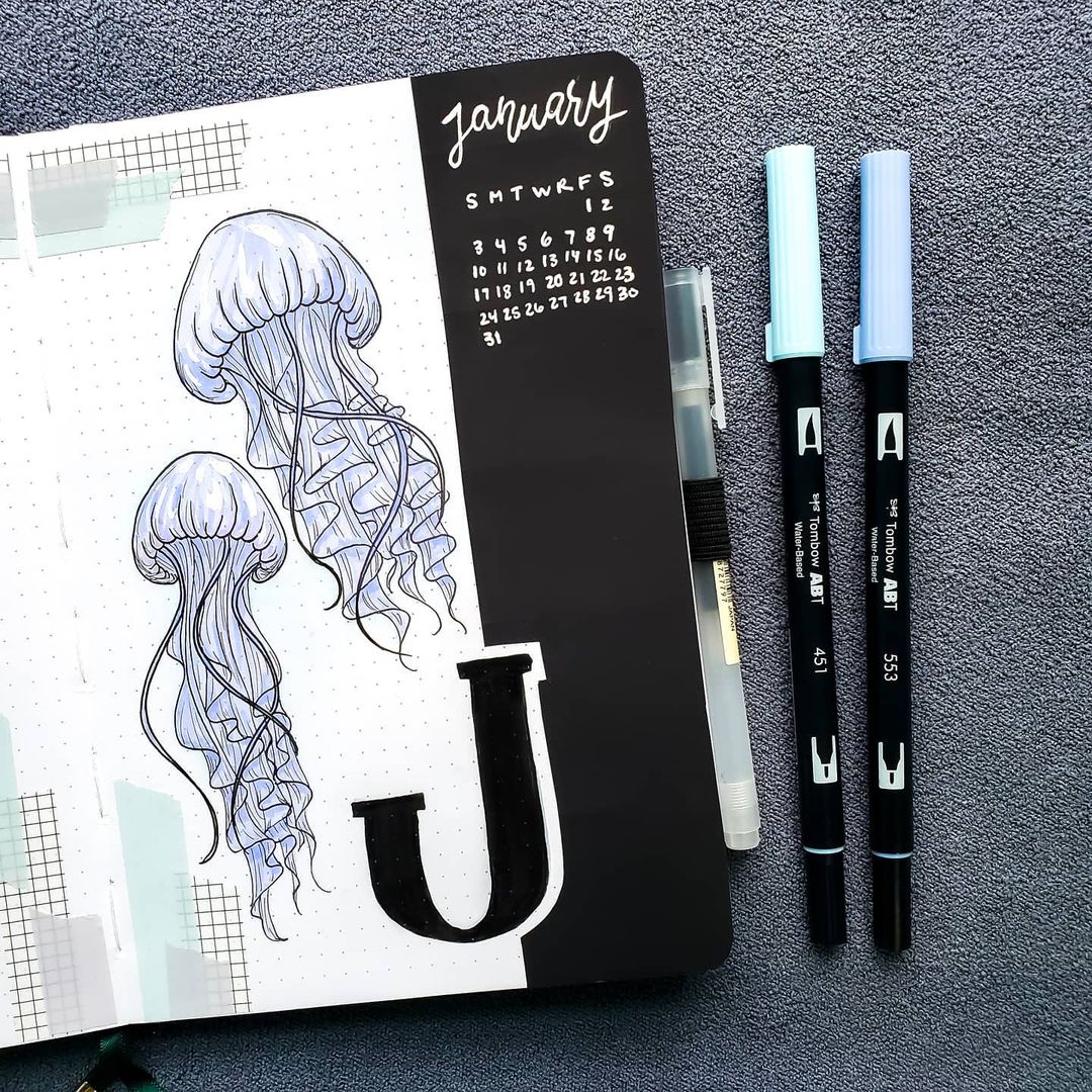 21+ Unique January Bullet Journal Ideas You Have To Try – Kokumber