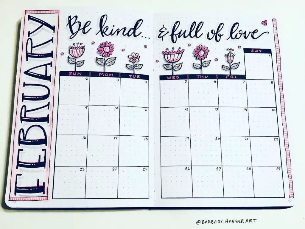 15 February Bullet Journal Themes That Aren't Just Hearts – Kokumber