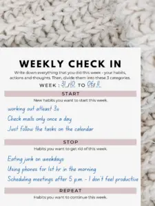 50 Realistic Weekly Goals Ideas (+ How To Actually Achieve Weekly Goals ...